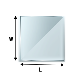 Square Frosted Glass